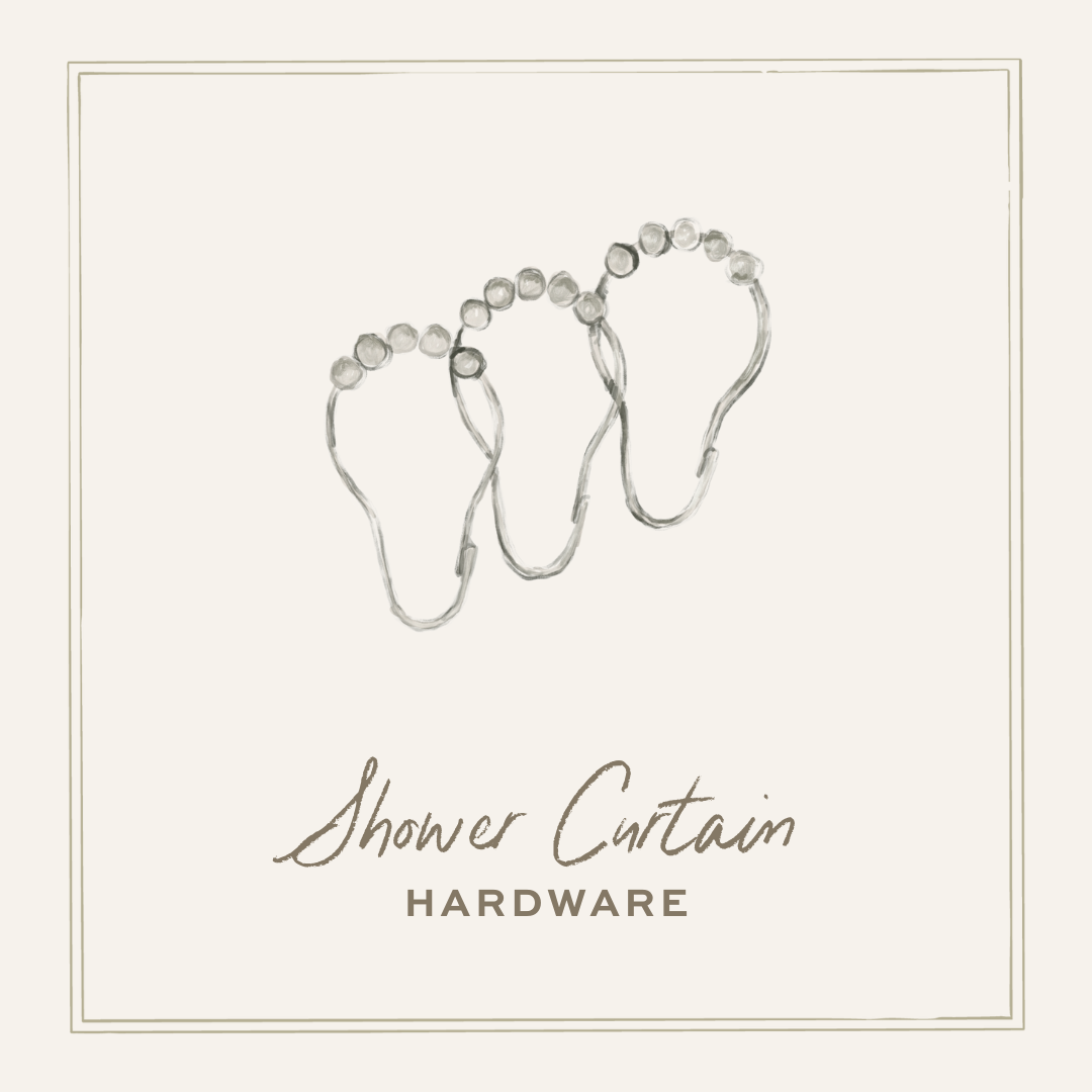 Shower Curtain Hardware | Pepper Home