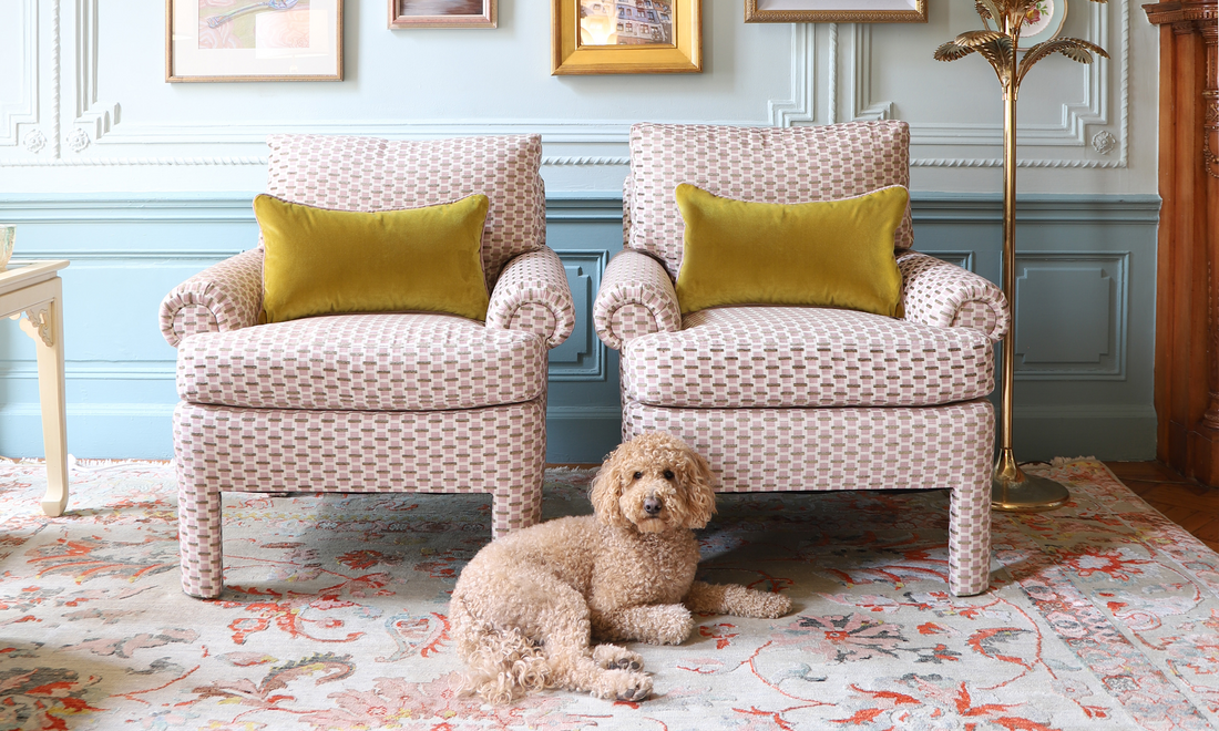 Embroidered & Chenille Jacquard Fabric | Pepper Home