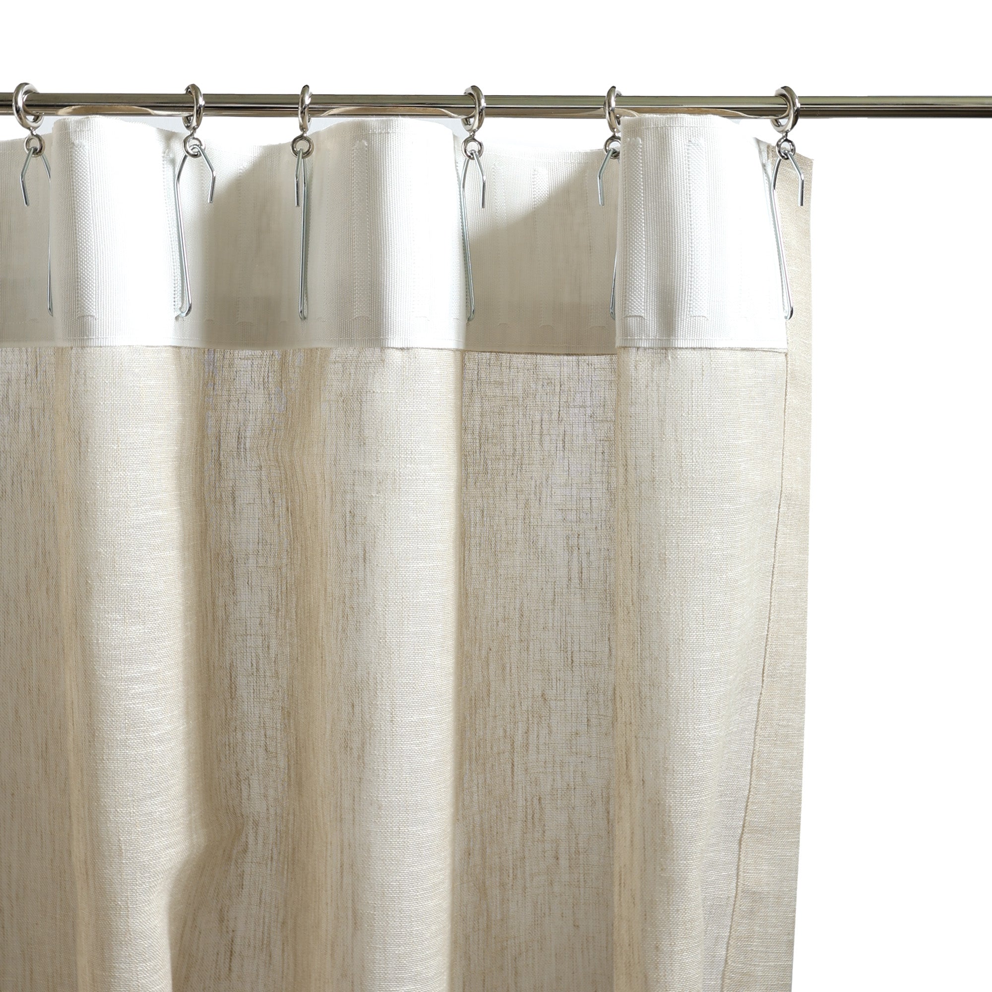 Blue & Green Striped Cafe Curtain: Julia - Pepper Home