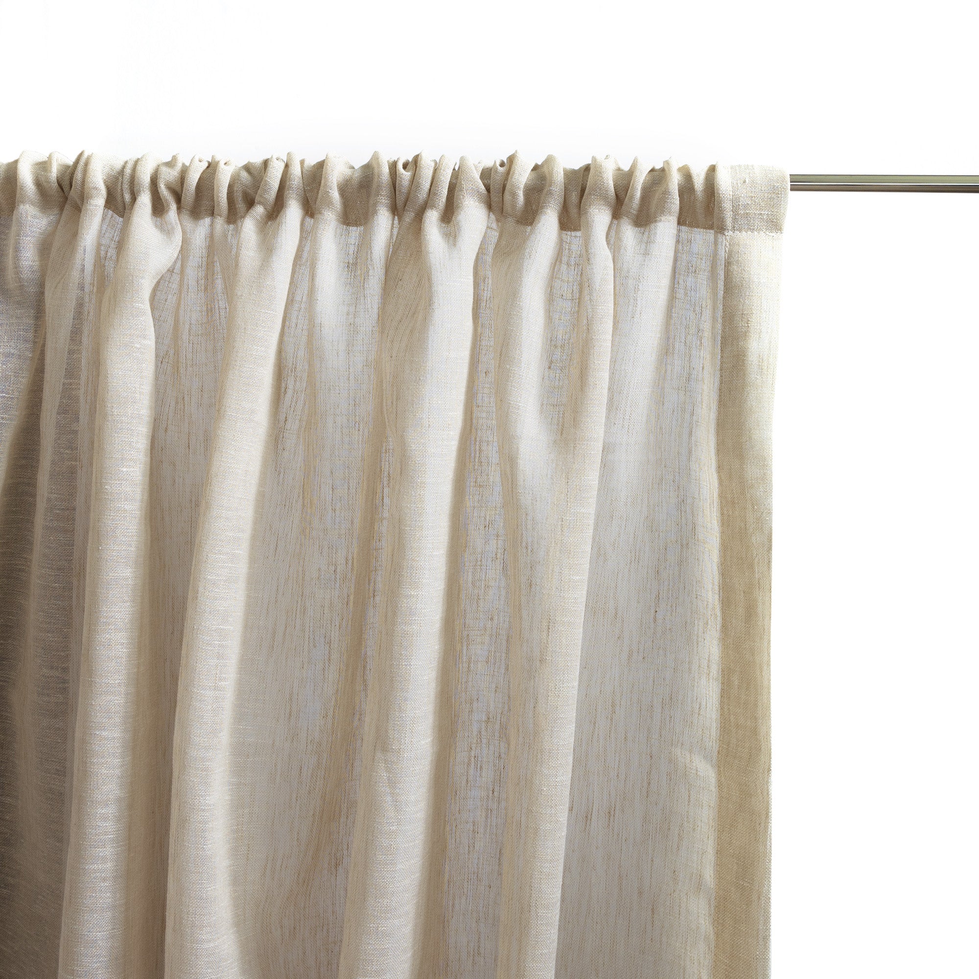 Floral Cafe Curtains: Lulie Eggshell | Pepper Home