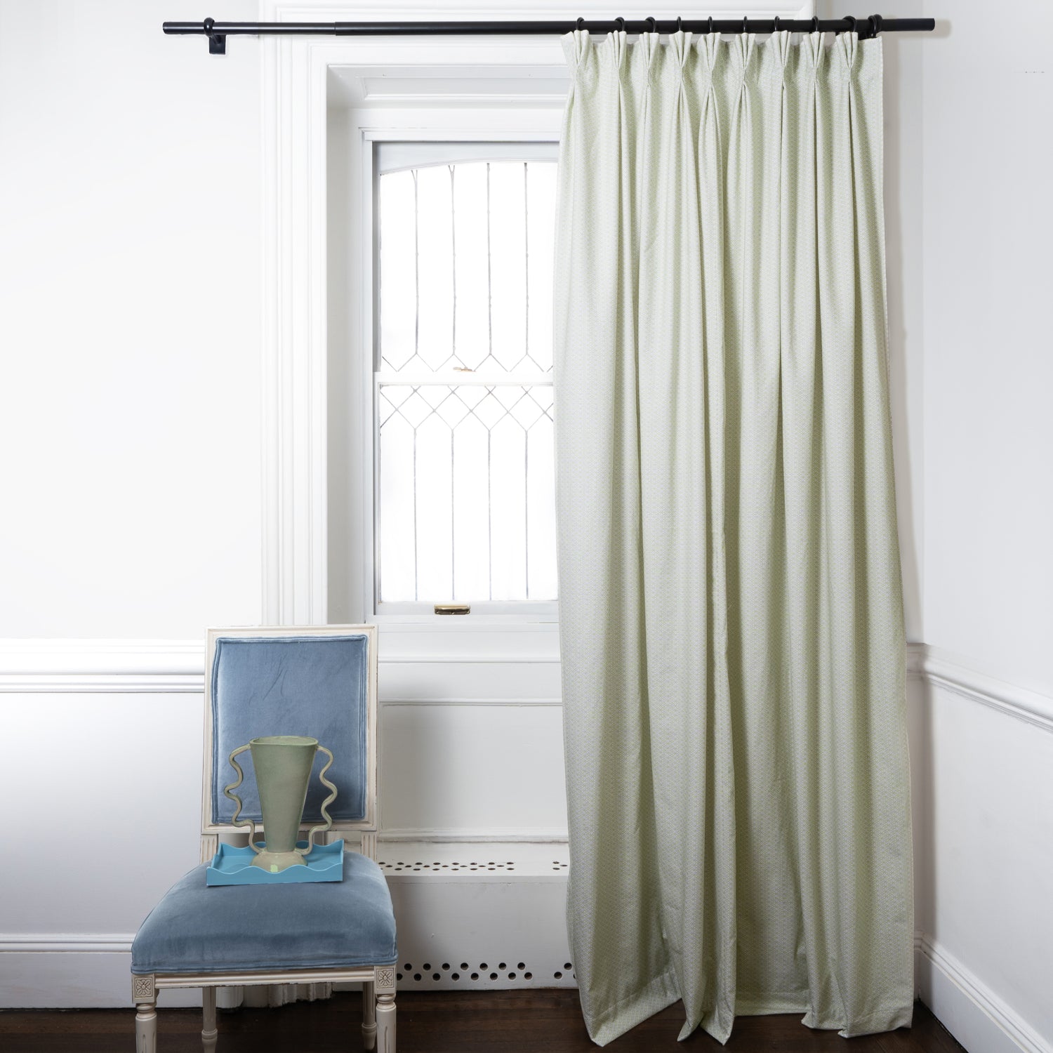 Custom Green Pattern Curtains | Pepper Home