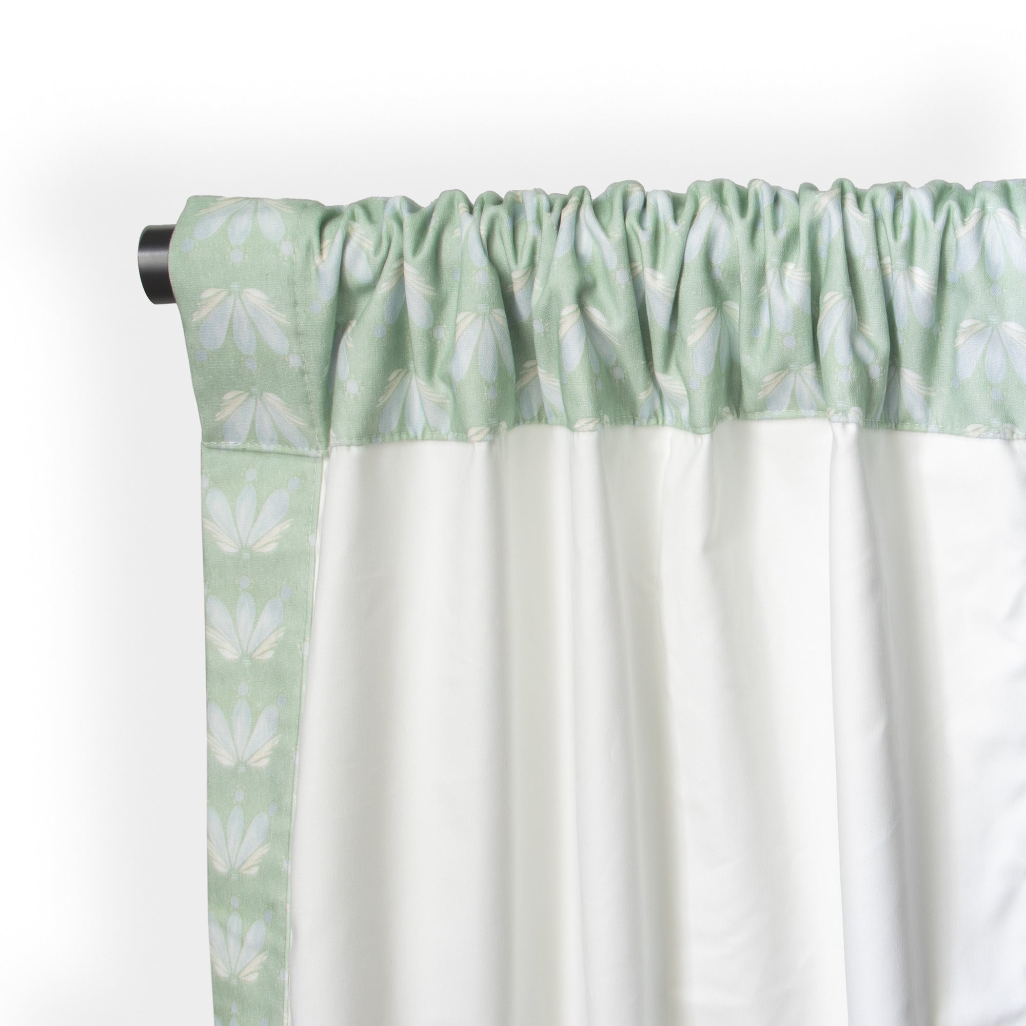 Custom Green Pattern Curtains | Pepper Home
