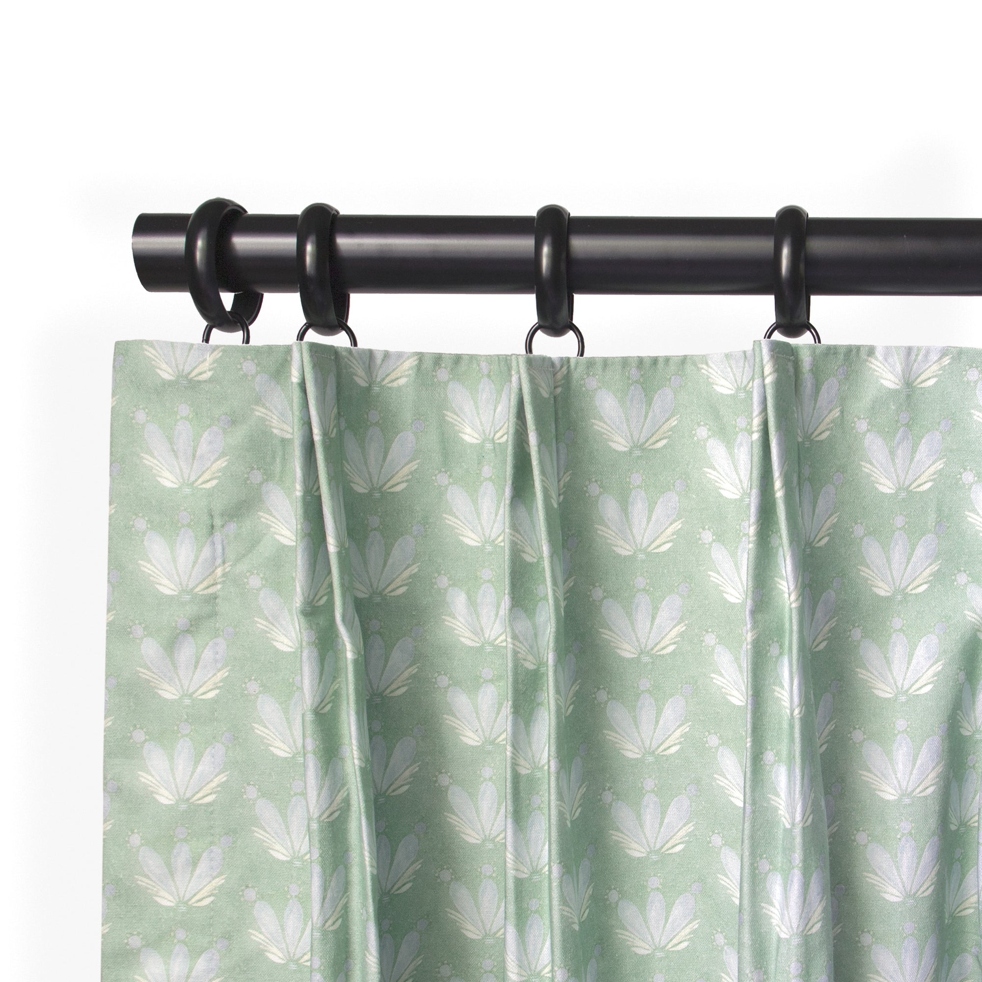Custom Green Pattern Curtains | Pepper Home