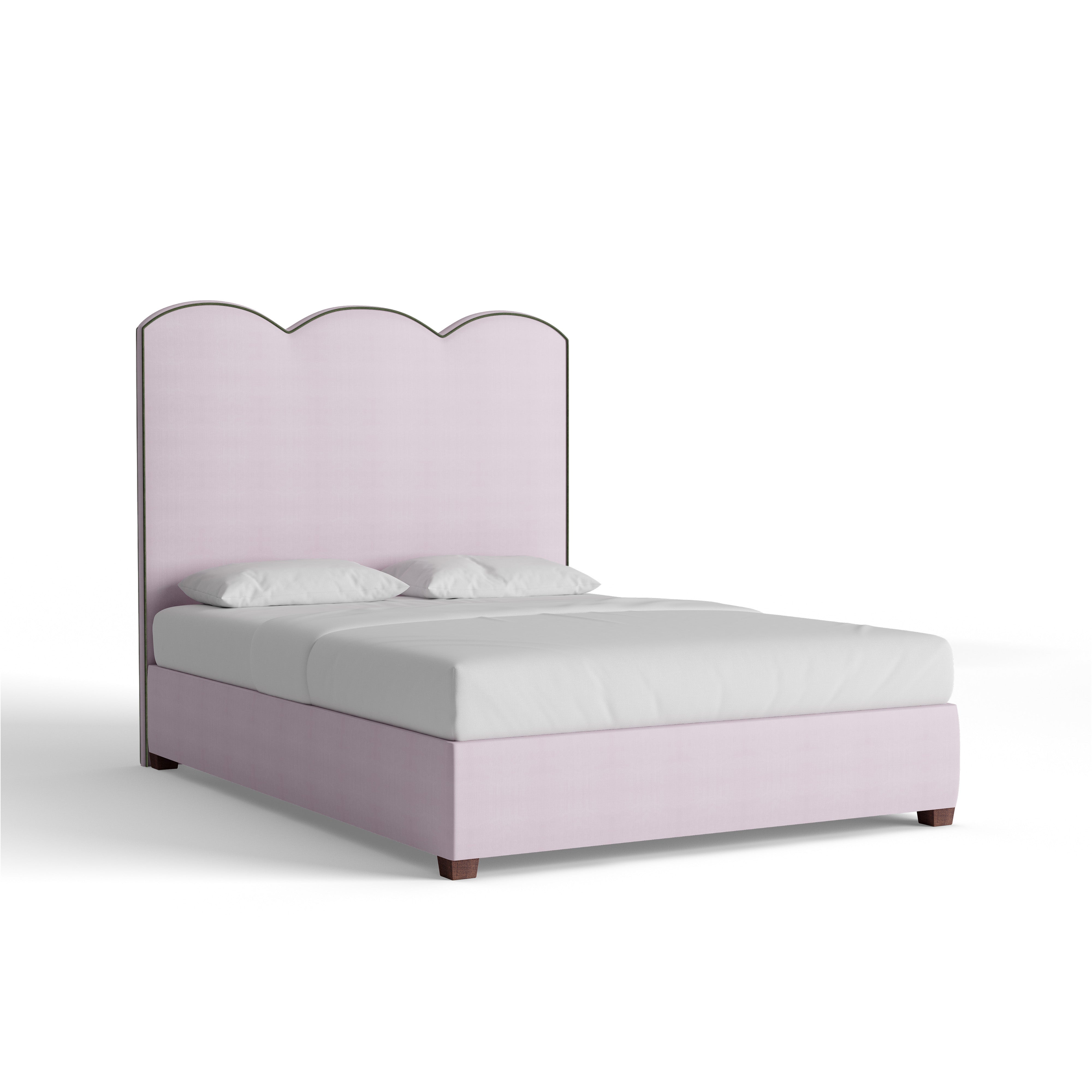 Purple Velvet Custom Bed Frame: Lilac Velvet | Pepper Home
