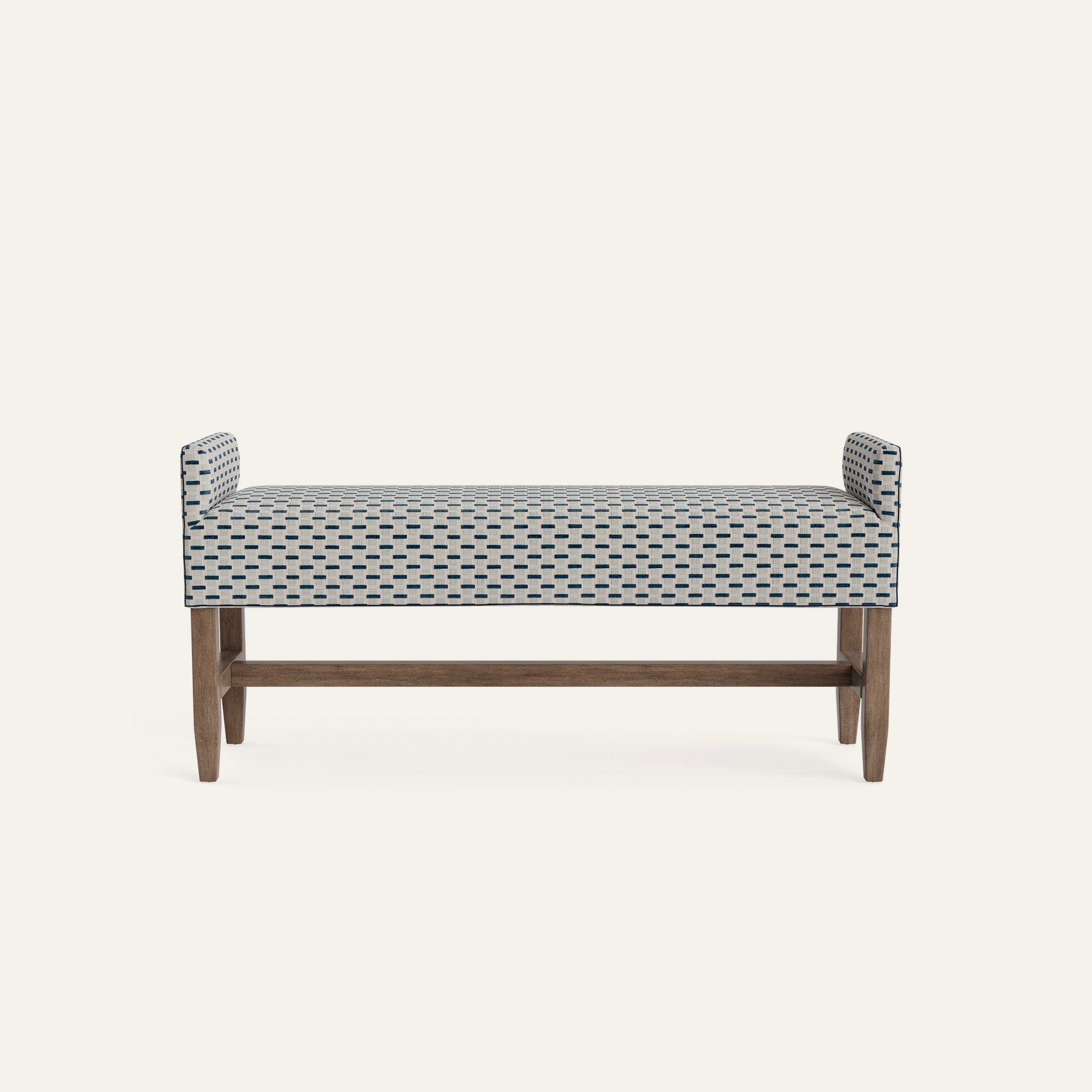Textured Blue Custom Bench: Willow Amalfi | Pepper Home
