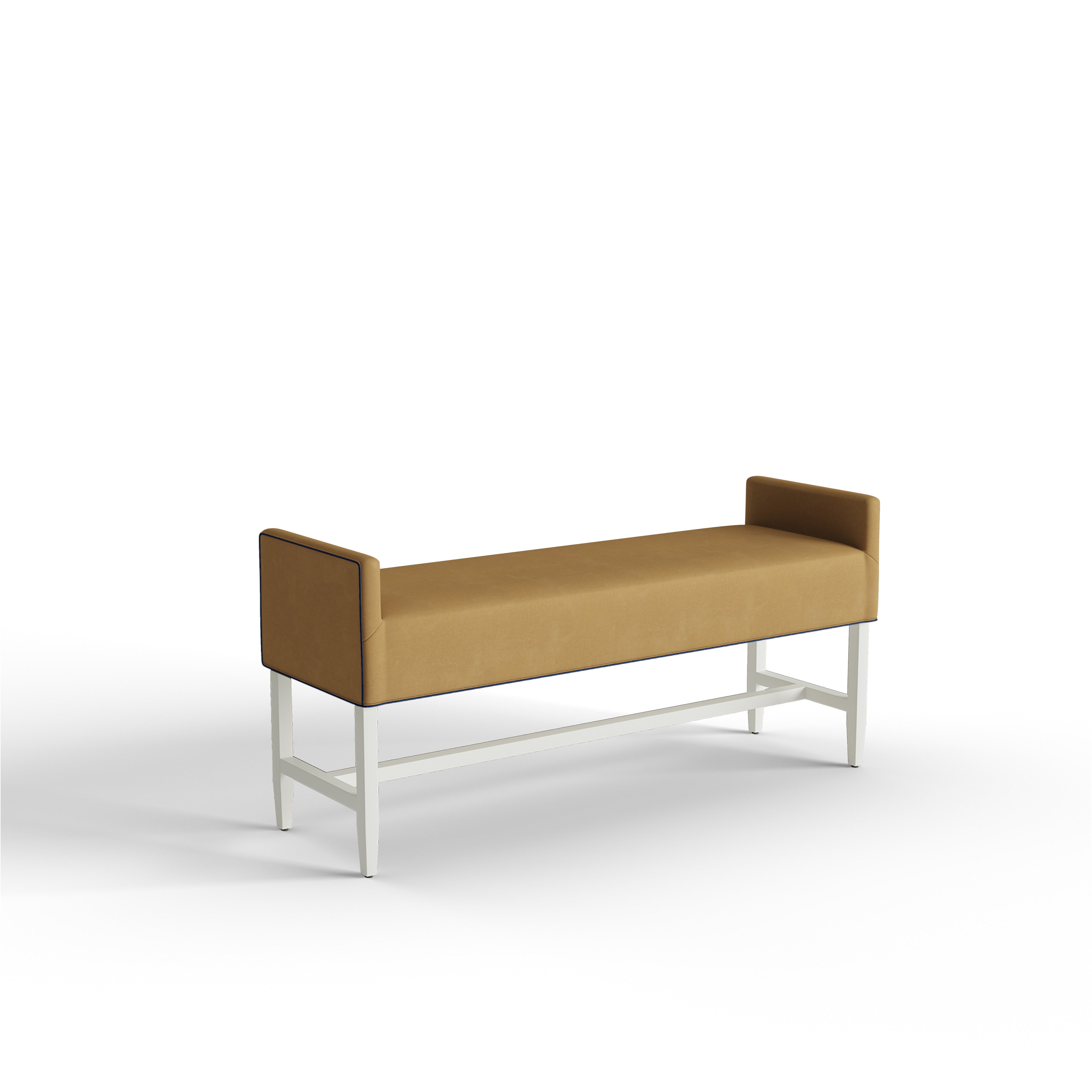 Brown Velvet Custom Bench: Camel Velvet | Pepper Home