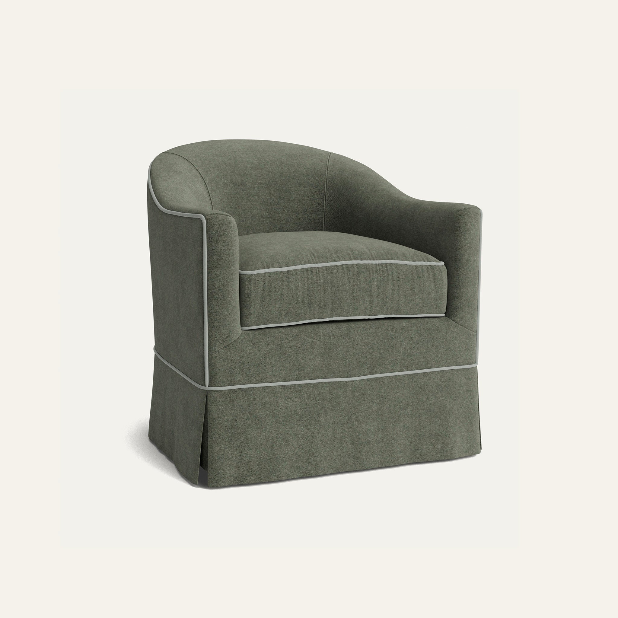 Green Velvet Custom Chair: Fern Velvet | Pepper Home