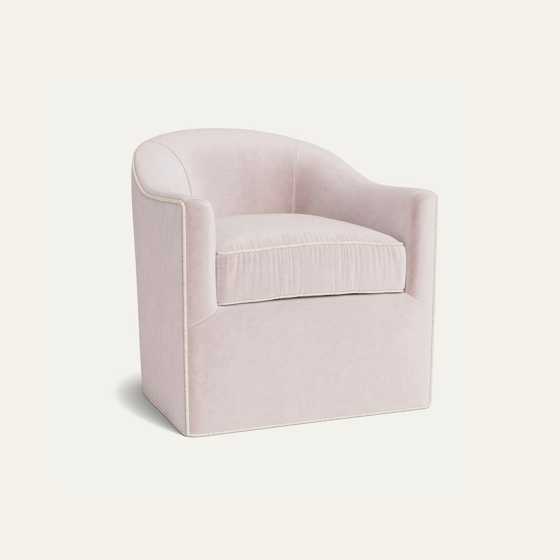 Pink Velvet Custom Chair: Rose Velvet | Pepper Home