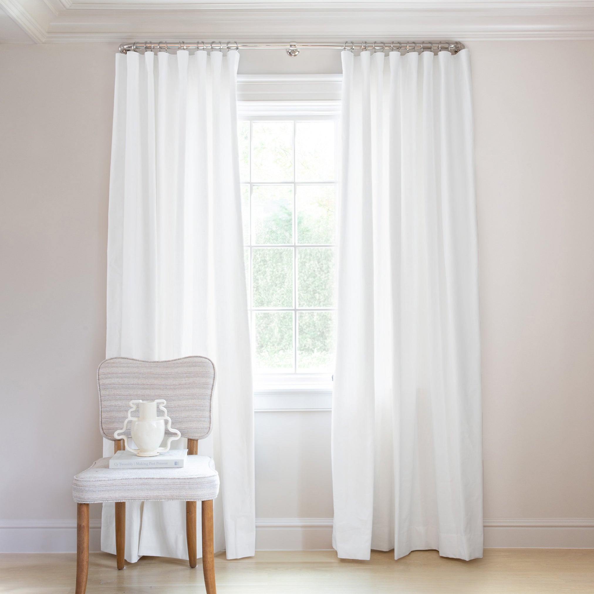 Custom Drapes: Snow, White - Pepper Home