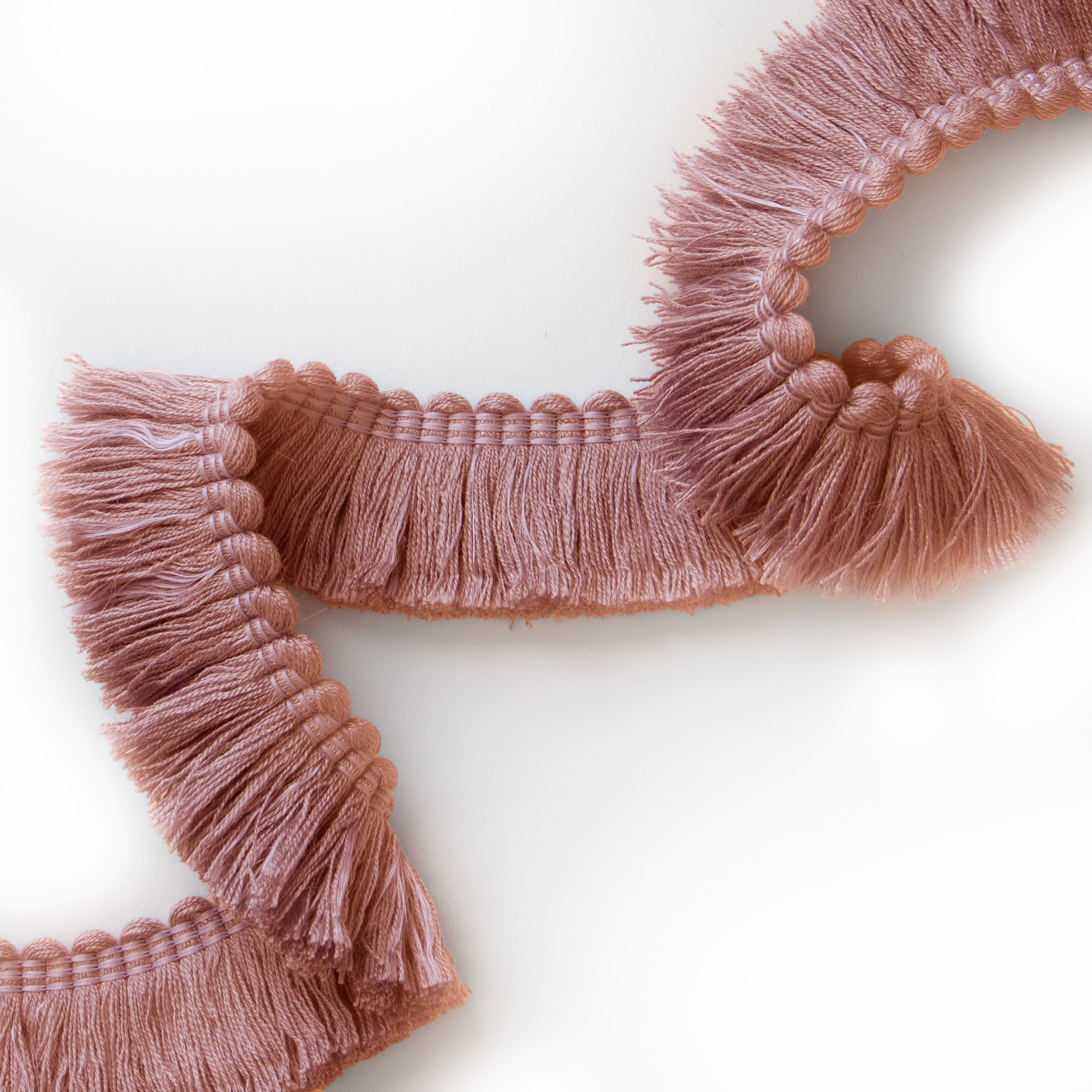 Dusty Rose Fringe Sample | Pepper Home