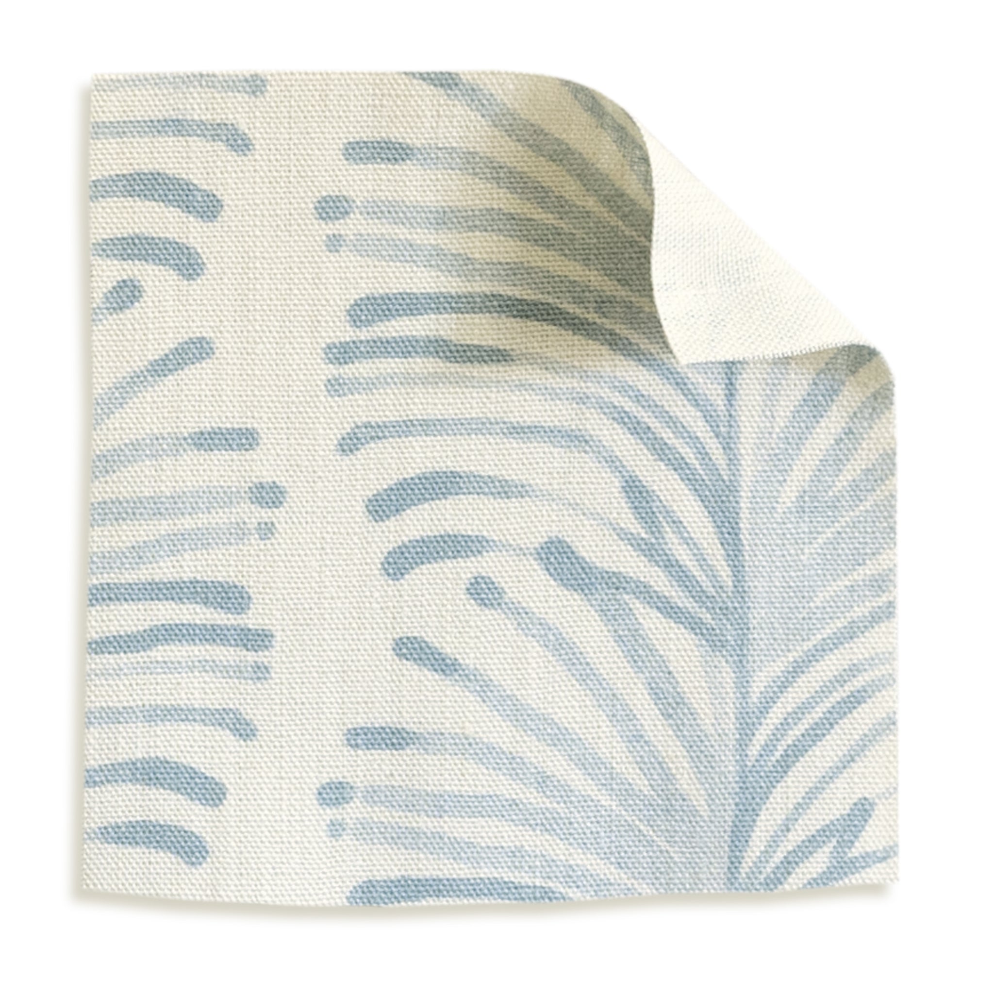 Botanical Print Linen Fabric: Emma Sky | Pepper Home