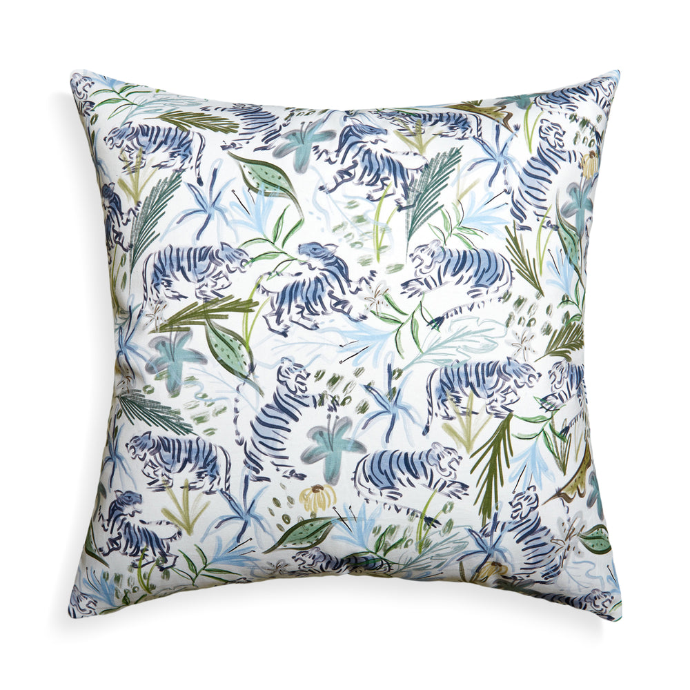 Blue & Green Striped Fabric | Pepper Home