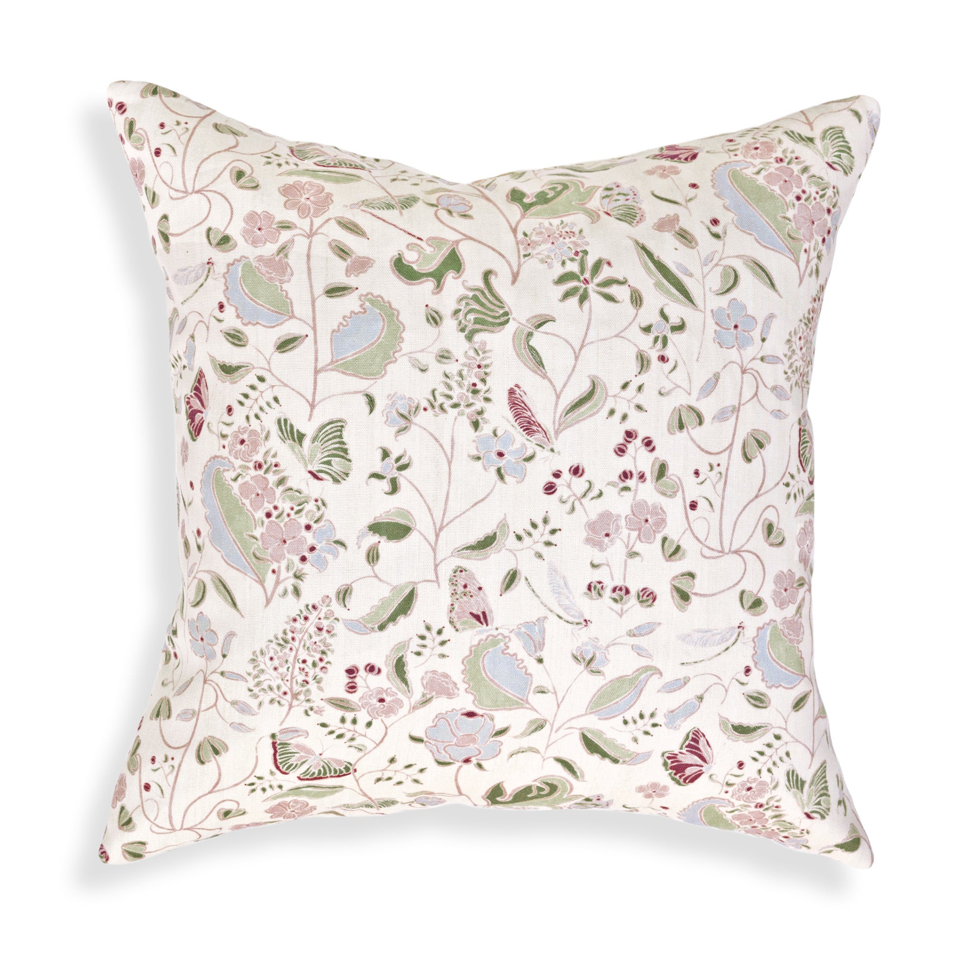 Floral Printed Linen Pillows: Gemma Rose | Pepper Home