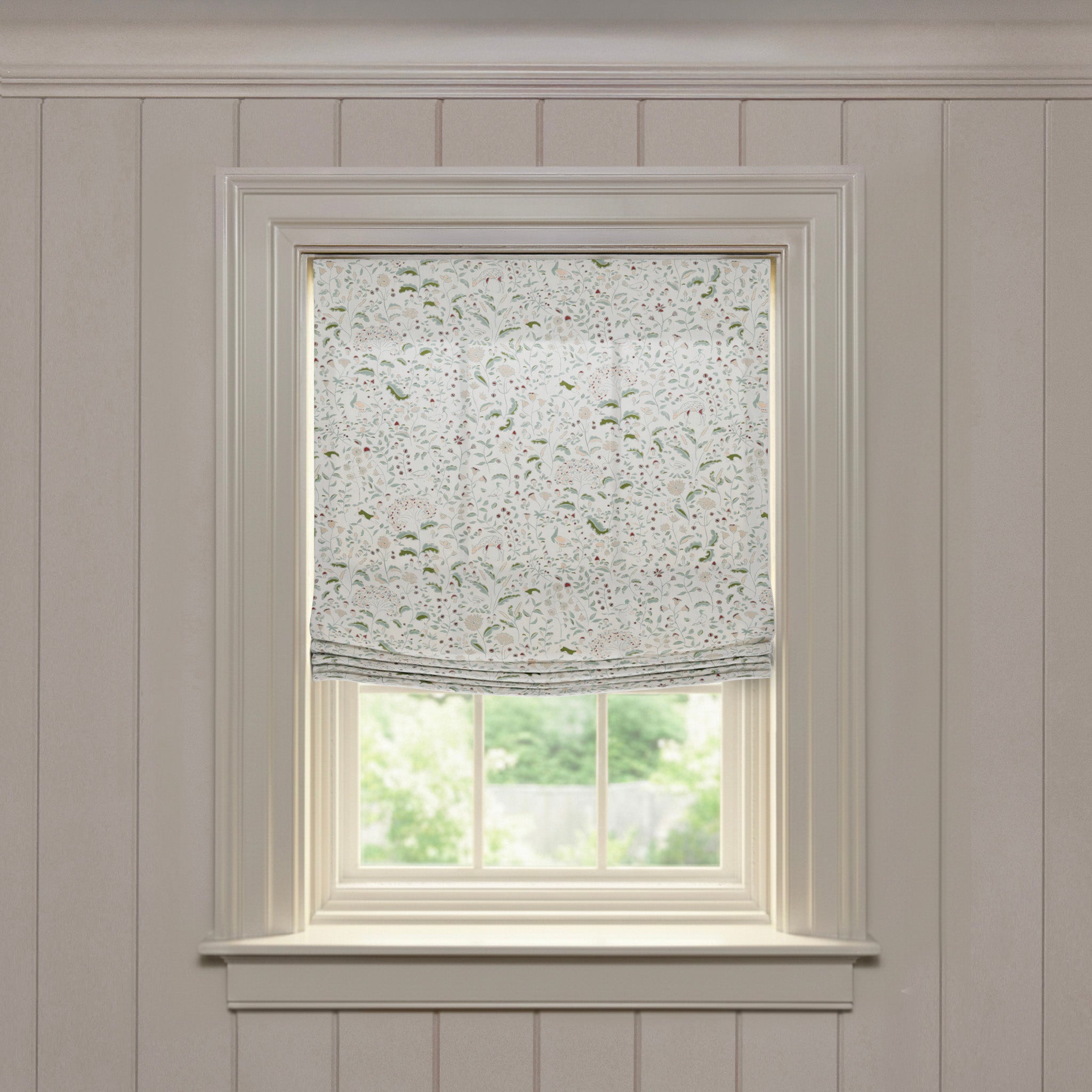 Ruby Moss Roman Shade | Pepper Home