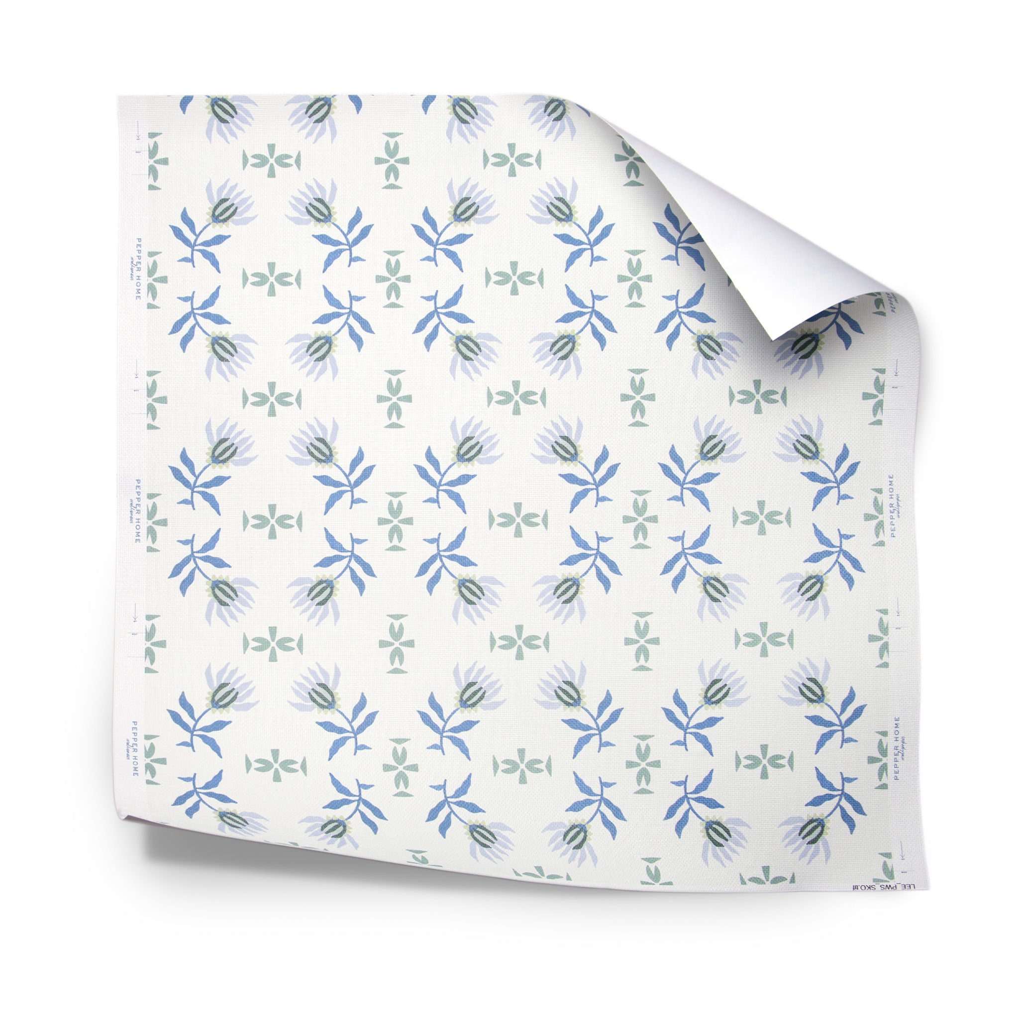 Blue Green Grasscloth Wallpaper: Lee | Pepper Home